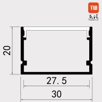 China Anodized Aluminium LED Mounting Profile Multicolor OEM ODM For Housing for sale
