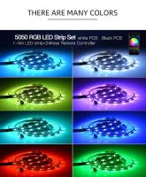 China USB 5V Smart LED Strip Lights 5050 RGB Color For TV Background CE Certificate for sale