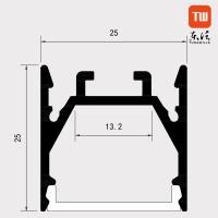 China Surface Mounting Circular LED Profile , Flexible Aluminium Channel Profiles OEM for sale