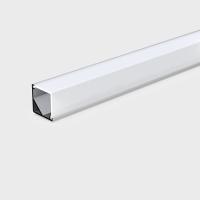 China 90 Degrees Angle Corner LED Profile Wall Mounted For Cabinet for sale
