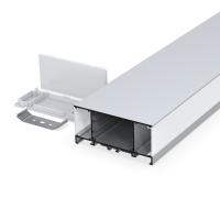 China Aluminum Alloy Surface Mounted LED Profile , LED Strip U Channel With Welding Service for sale