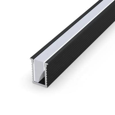 China Square Recessed LED Profiles  , LED Strip Aluminum Channel 6063 Alloy Material for sale