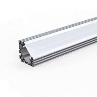 China Anodized Recessed Corner LED Profile Silver White Black Aluminium Material for sale