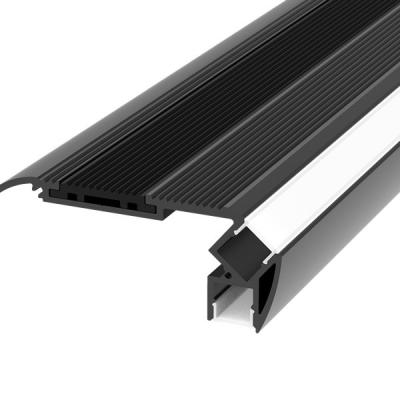 China Baseboard Lighting Plasterboard LED Profile Strip For Wardrobe Office Cupboard for sale
