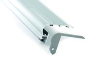 China Anodized Silver Aluminum Extrusion For LED Strip Lights 80mm width for sale