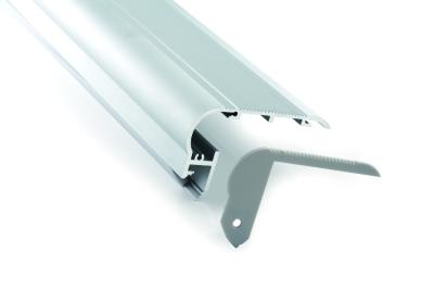 China Anodized Silver Aluminum Extrusion For LED Strip Lights 80mm width for sale