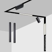 China 4 Wire Magnetic Track Lighting System Aluminium Surface Recessed For Led Light for sale