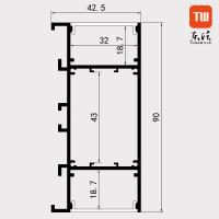 China Aluminum Alloy Surface Mounted LED Profile , LED Strip U Channel With Welding Service for sale