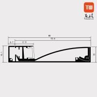 China Skirting Plasterboard LED Profile Aluminium Alloy Material For 10mm Width Led Strip for sale