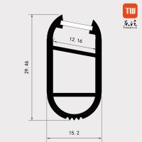 China Wardrobe Direct Surface Mounted LED Profile Suspended Aluminium Alloy Material for sale