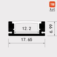 China Office Wardrobe Aluminium Profiles For Led Strip Lights OEM ODM for sale