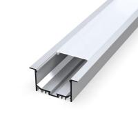 China Flexible Suspended LED Profile , OEM Aluminum Profile LED Strip Light Silver Color for sale