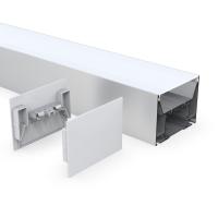 China 100mm X 75mm Suspended LED Profile Aluminium Silver For Cupboard Cinema for sale
