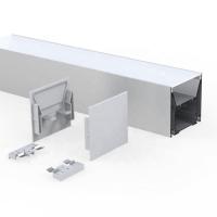 China Silver white LED Strip Lights Aluminum Profile 80mm x 76mm for Wardrobe for sale