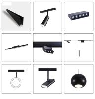 China 4 Wire Magnetic Track Lighting System Aluminium Surface Recessed For Led Light for sale