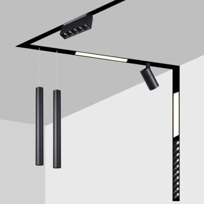 China 48V Trimless Magnetic Lighting Track for Kitchen Hotel Bedroom for sale