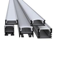 China Anodized Recessed LED Profiles , LED Aluminum Extrusion Surface Mounted for sale