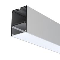 China Silver Suspended LED Profile 55mm X 70mm For Drywall Ceiling for sale