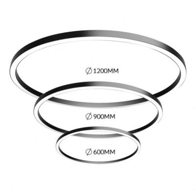 China Circular Round Aluminum Channel For LED Light Strips for office for sale