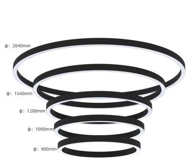 China Round Aluminum LED Channel For LED Strip Lights Bendable Black Color for sale