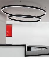 China Round Aluminum LED Channel For LED Strip Lights Bendable Black Color for sale