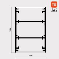 China Round Aluminum LED Channel For LED Strip Lights Bendable Black Color for sale