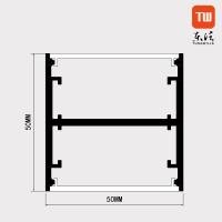 China Anodized Circular LED Profile , LED Strip Housing Aluminium For Wardrobe Office for sale