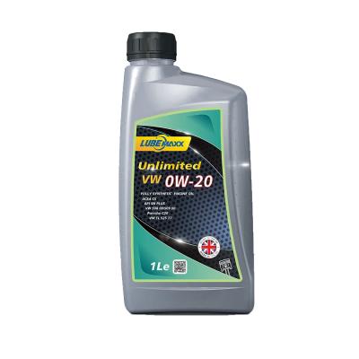 China ECO VW 0W-20 Passenger Car Engine Oils Lubemaxx Unlimited For Friction Reduction for sale