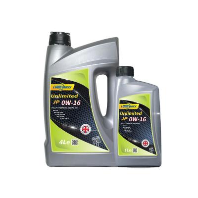 China Passenger Car ECO JP SAE 0W-16 Engine Oil For Turbocharger Protection for sale