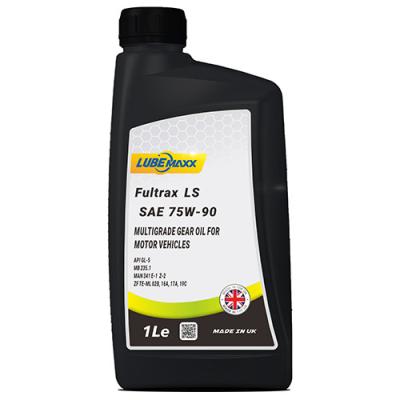 China Fultrax LS SAE 75W-90 Multigrade Gear Oil With Low Friction Properties for sale