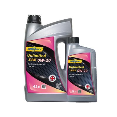 China Unlimited 0W-20 Passenger Car Engine Oils API SN For Gas And LPG Vehicles for sale