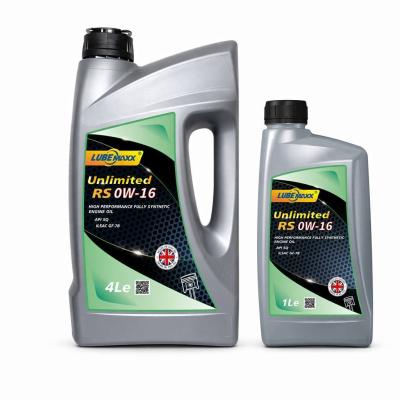 China RS 0W-16 Full Synthetic Oil Wear Resistant For Passenger Car for sale