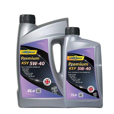 China Passenger Car Engine Oil KSY 5W40 fully synthetic offering excellent protection against wear rust corrosion and keeping engine components clean for sale