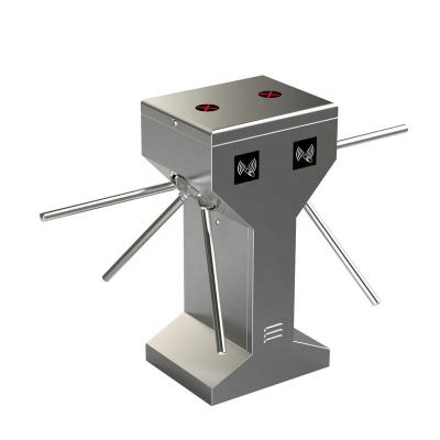 China Semi- Automatic Tripod Turnstile Gate RFID Access Control System 3 Arm Drop Arm Turnstile for sale