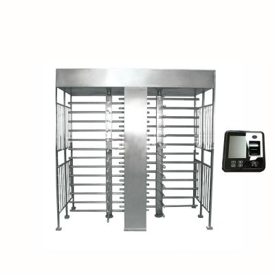China Single Passage 304 Stainless Steel Full Height Turnstile Gate Access Control Pedestrian Gate System for sale