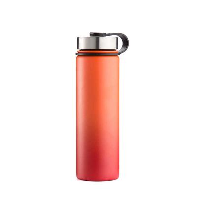 China 22oz Powder Coated Stainless Steel Vacuum Insulated Water Bottle Sports Flask for sale