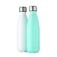 China 500ml Thermal Insulated Stainless Steel Water Bottle Cola Shape No Leaks Cold 24hrs Hot 12hrs for sale