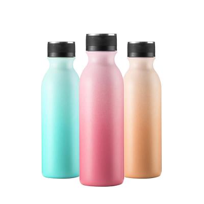 China Colorful Painting Vacuum Insulated Water Bottle 304 Stainless Steel 12oz to 64oz Matte Finish for sale