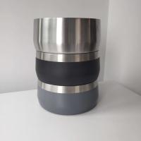 China Double Wall 304 Stainless Steel Pet Feeding Bowl Custom Capacity 3000pcs MOQ for sale