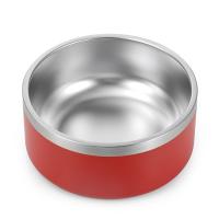 China Wholesale 32oz 64oz Stainless Steel Dog Bowl Powder Coated Pet Feeder 18/8 Food Grade for sale