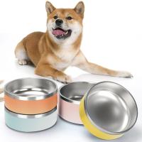 China Insulated Stainless Steel Dog Bowls Double Wall 304 Custom Capacity 180ml-910ml for sale