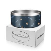 China Wholesale Double Wall Vacuum Insulated Stainless Steel Dog Bowl 304 500ml Custom Logo for sale