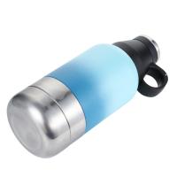 China Stainless Steel 1 Liter Insulated Pet Water Bottle with Detachable Dog Bowl for sale