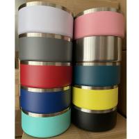 China Vacuum Insulated Stainless Steel Dog Bowls 180ml 910ml with Rubber Base Custom LOGO for sale