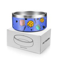 China Vacuum Insulated Stainless Steel Dog Bowls 180ml 910ml with Rubber Base Custom LOGO for sale