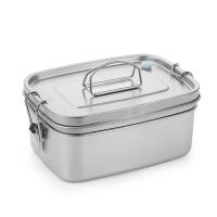 China Leakproof Sealed Stainless Steel Lunch Box 1500ml with Breathable Valve for sale