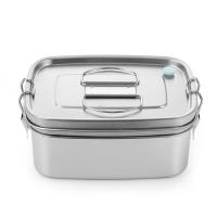 China Leakproof Sealed Stainless Steel Lunch Box 1500ml with Breathable Valve for sale