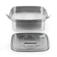 China Leakproof Sealed Stainless Steel Lunch Box 1500ml with Breathable Valve for sale