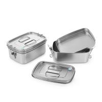 China Leakproof Sealed Stainless Steel Lunch Box 1500ml with Breathable Valve for sale