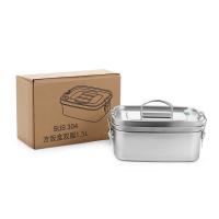 China Leakproof Sealed Stainless Steel Lunch Box 1500ml with Breathable Valve for sale